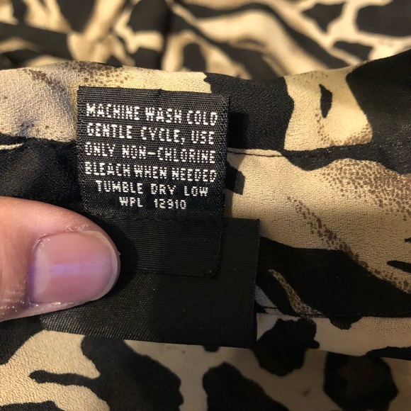 Jacque & Koko | Tops | Jacque Koko Animal Print Sheer Buttonup 2628 ...